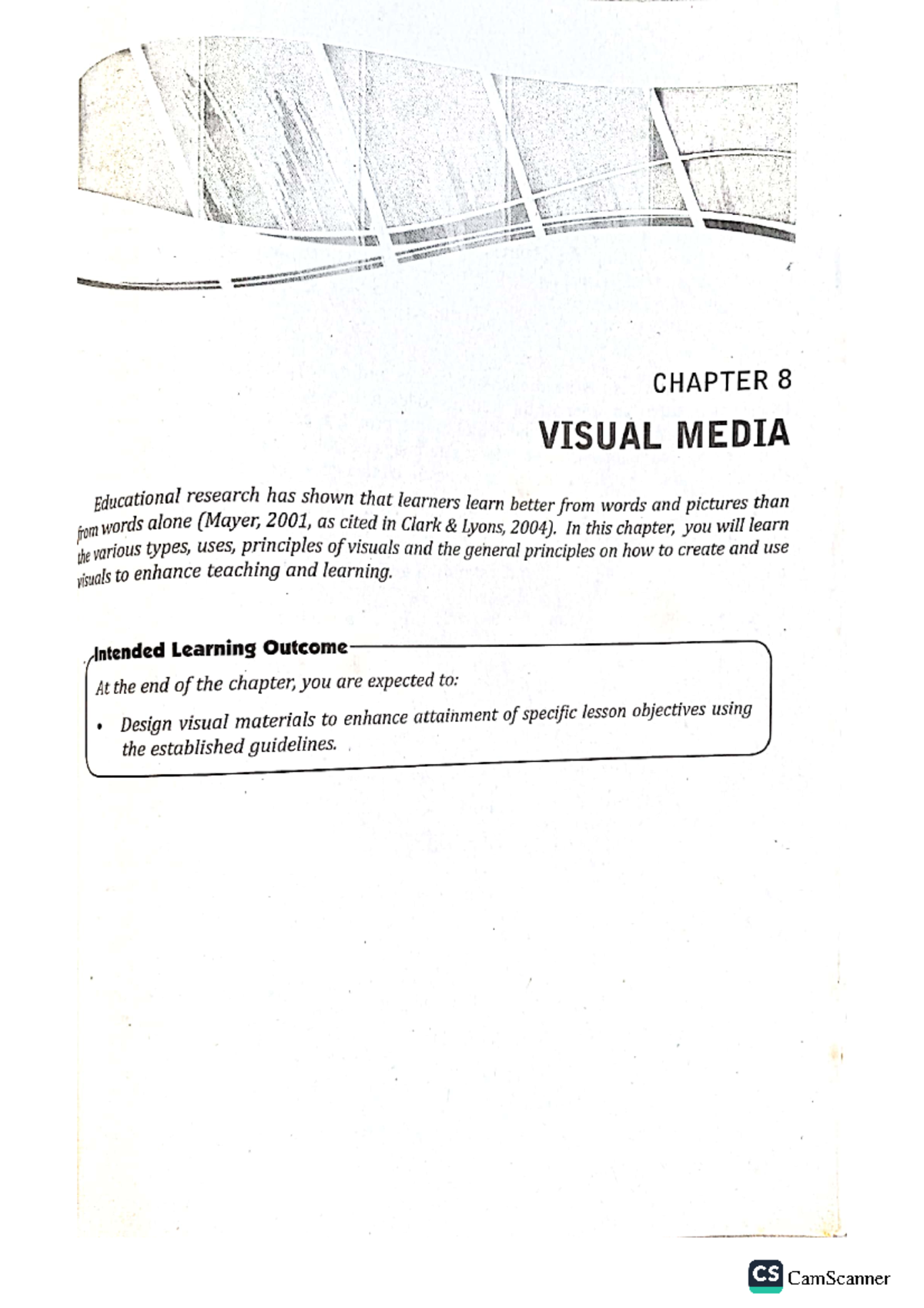 Chapter 8 Visual Media - REVIEWER - BSED English - Studocu