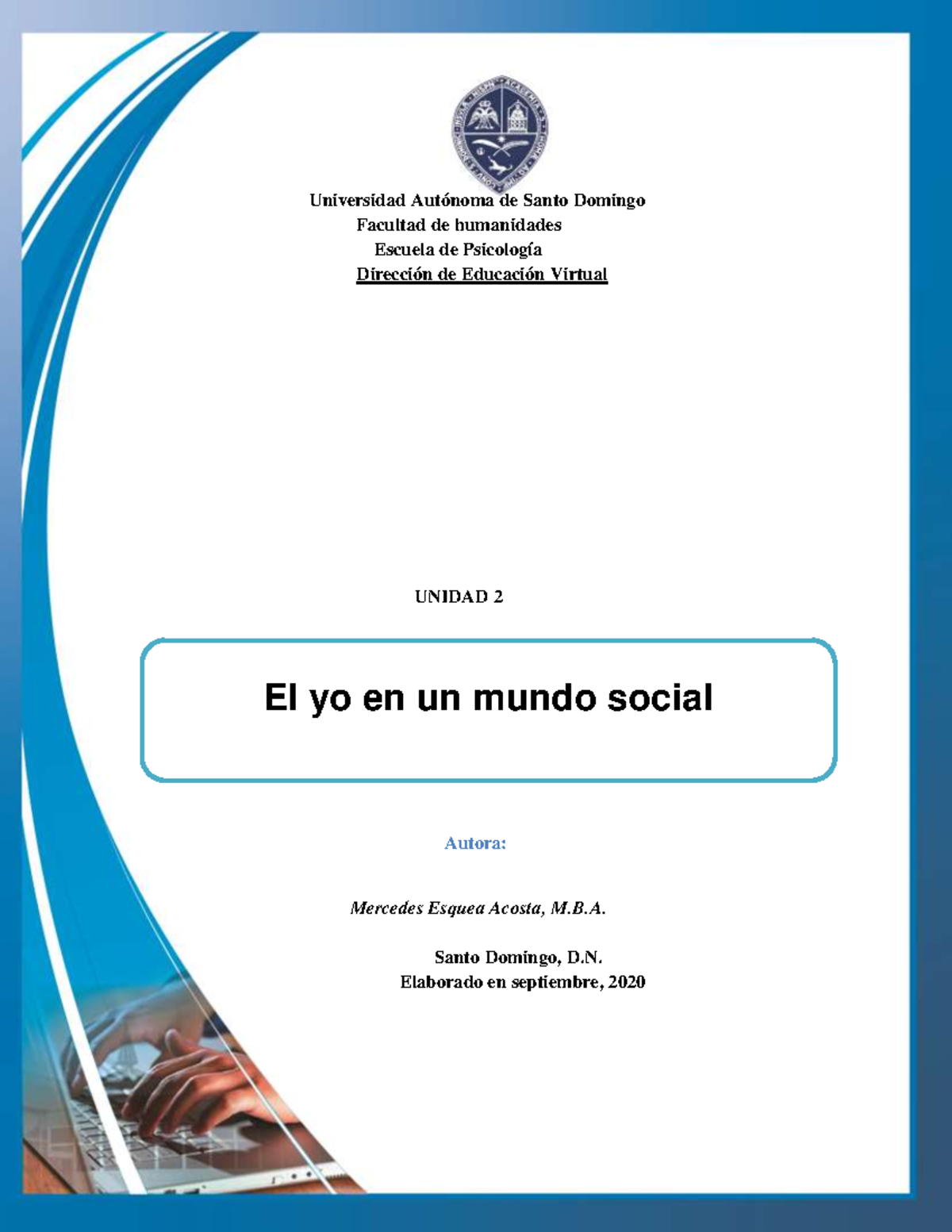 Material de Lectura Unidad 2 El yo en un mundo social 1 - El yo en un ...