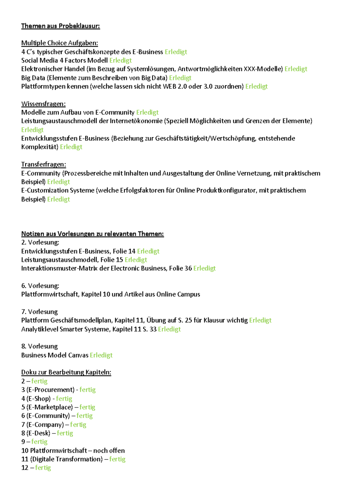 Zusammenfassung E-Business - Warning: TT: undefined function: 32 Warning: TT: undefined function ...