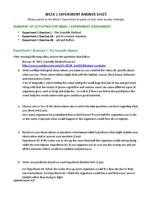 Week 6 PDF Experiment Answer Sheet - WEEK 6 EXPERIMENT ANSWER SHEET ...