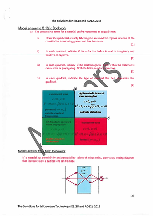 Microwave Technology EE3-18 Solutions - The Solutions for EE3 and AO12 ...