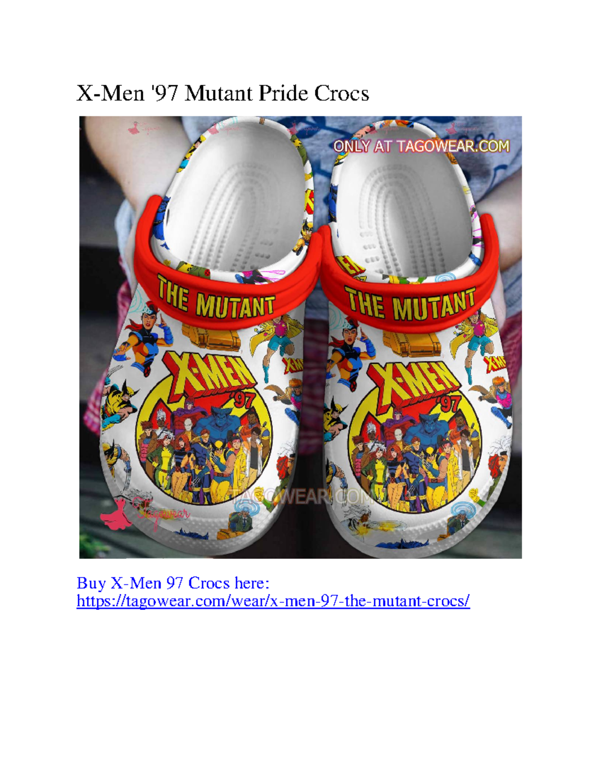 X-Men 97 Mutant Pride Crocs - BA05101 - X-Men '97 Mutant Pride Crocs Buy X-Men 97 Crocs here ...