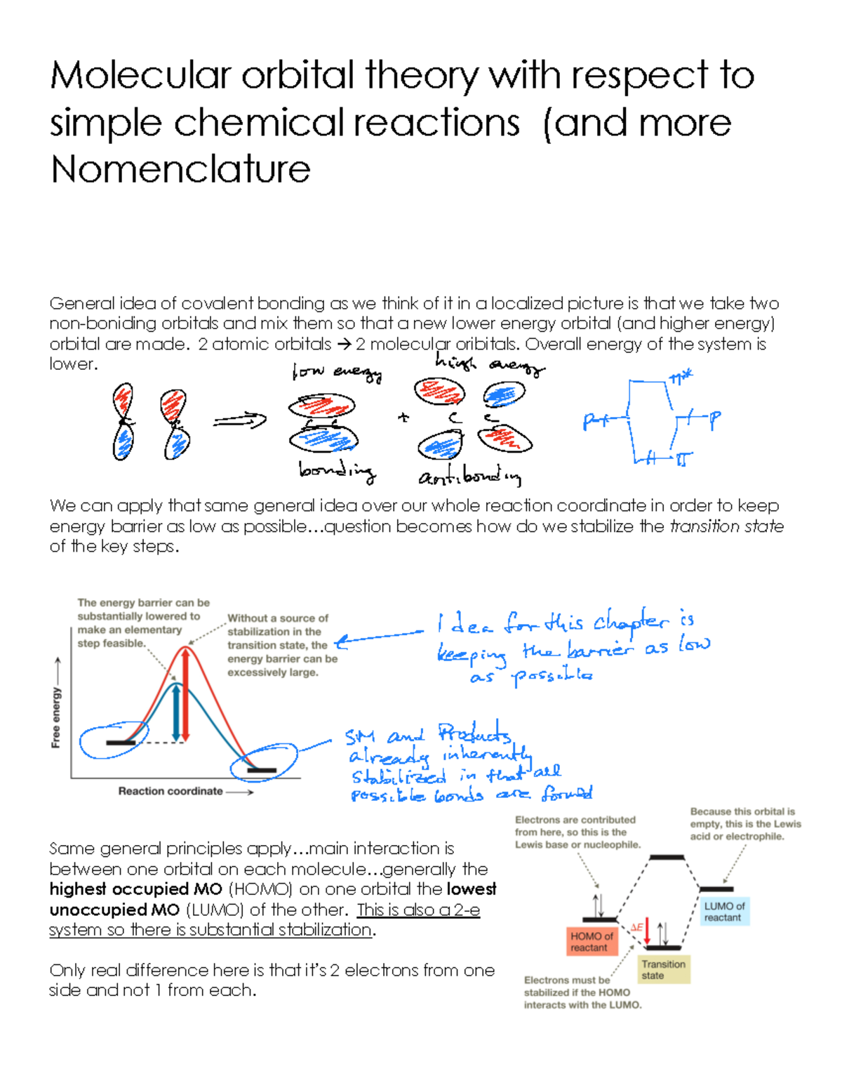 MO theory and Nomenclature 3 - Molecular orbital theory with respect to ...