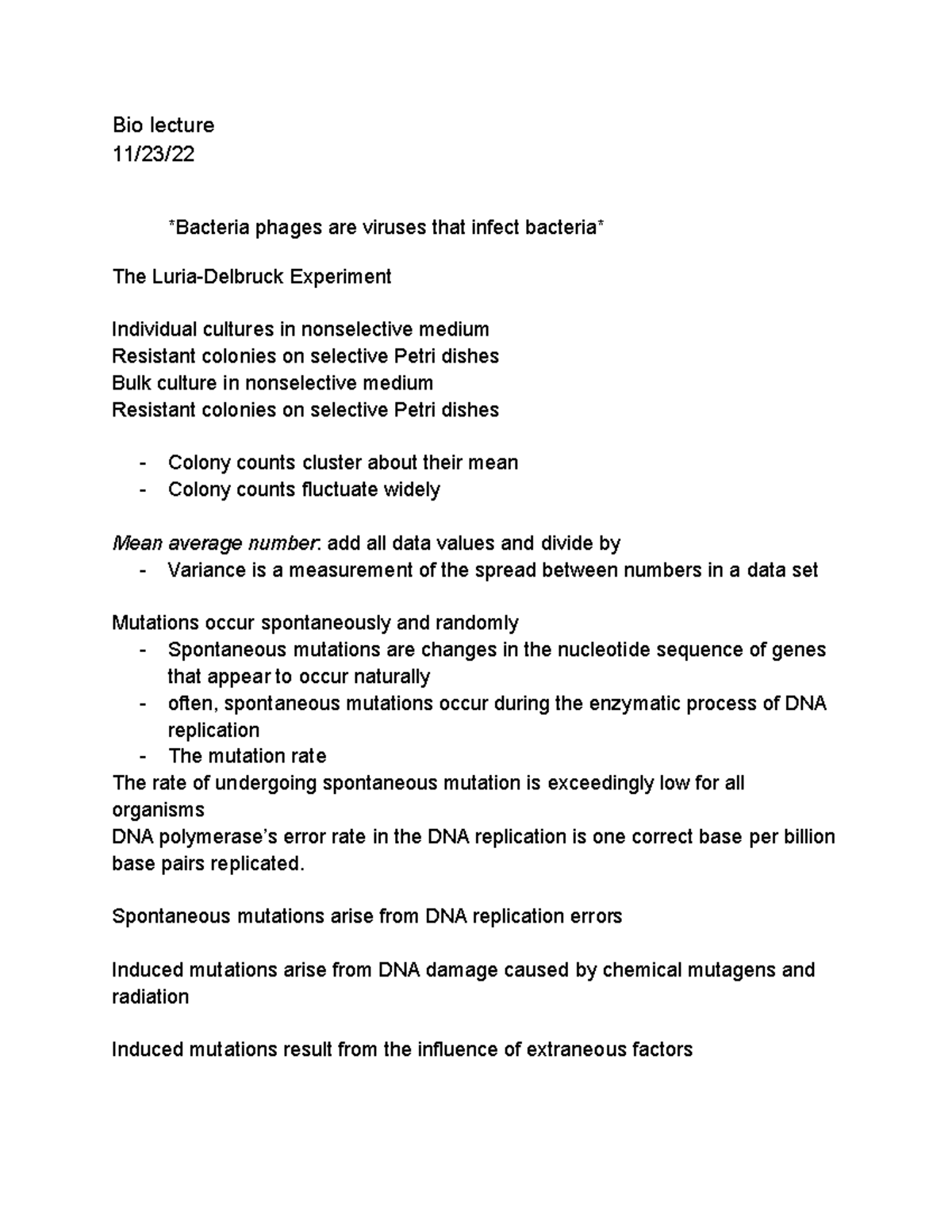 11 23 22 - bacteria - Bio lecture 11/23/ Bacteria phages are viruses ...