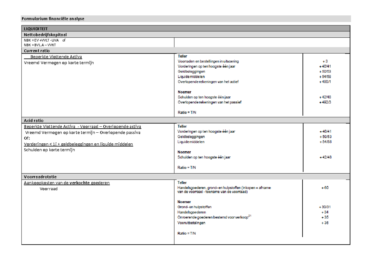 Deel 2 formularium inclusief rekeningnummers - Inleiding Algemeen ...