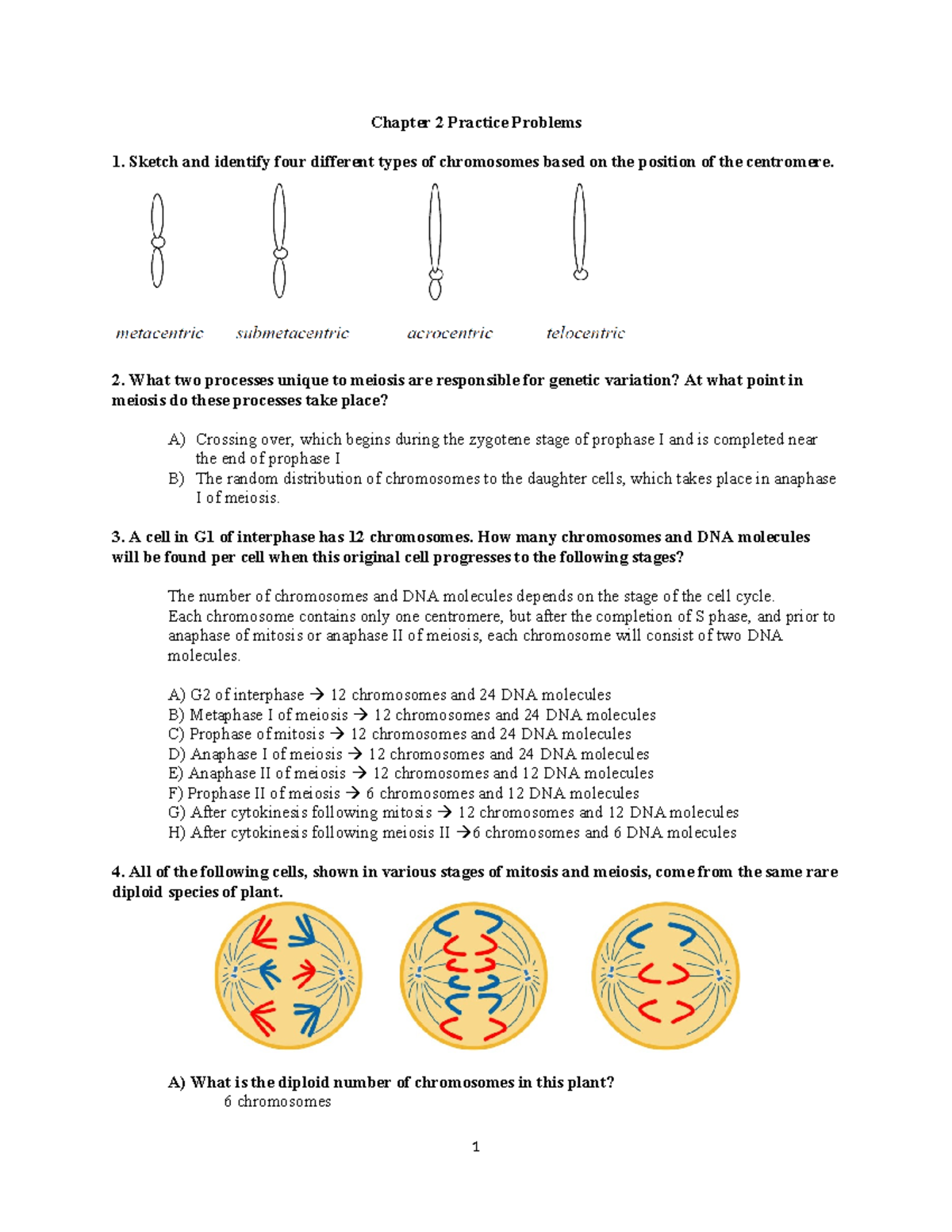 Ch. 2 Practice Problems - Chapter 2 Practice Problems Sketch and identify four different types ...
