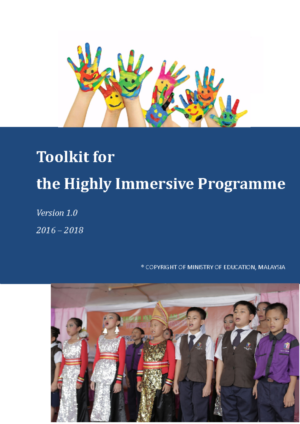 HIP Assesment Tools - useful - Toolkit for the Highly Immersive Programme Version 1. 2016 – 2018 ...