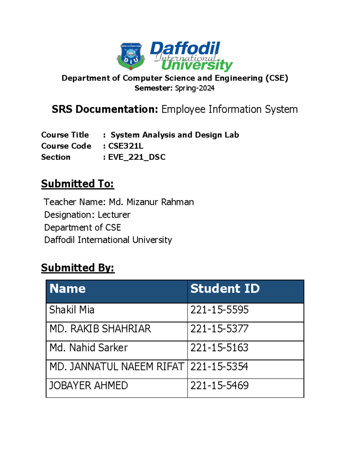 Group-3 SRS - srs - Department of Computer Science and Engineering (CSE ...