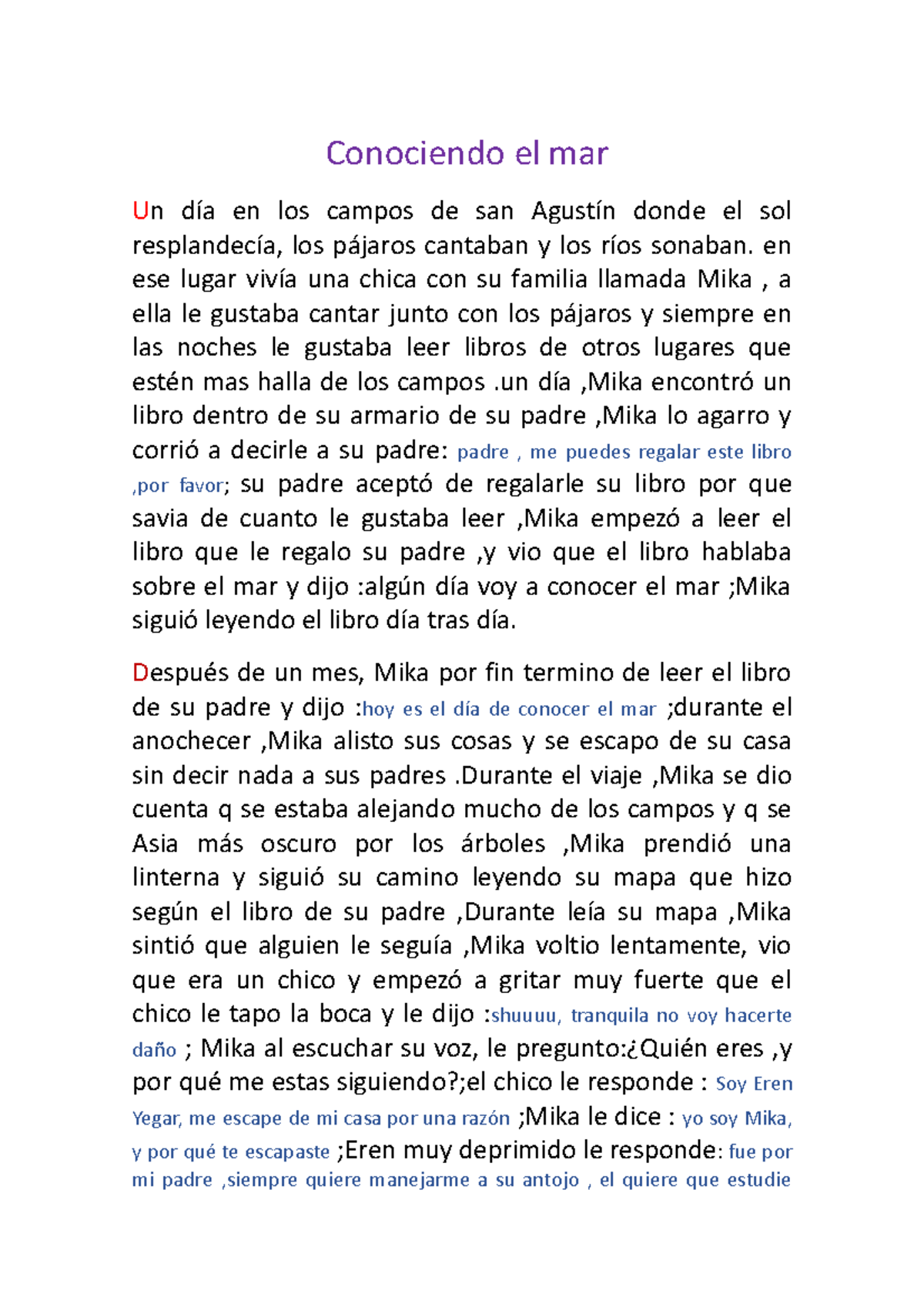 Conociendo el mar - pequeño detalle - Conociendo el mar Un día en los ...