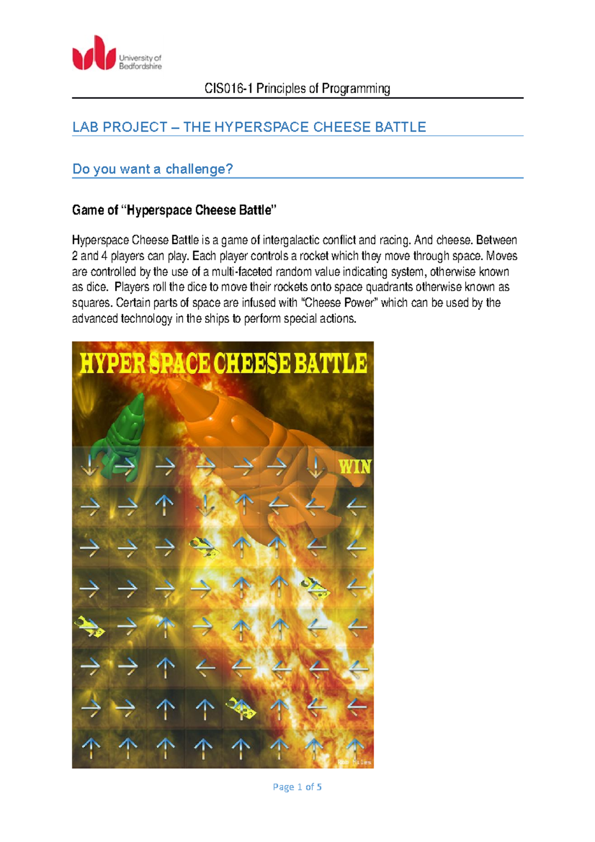 CIS016-1 Project - The Hyperspace Cheese Battle-Ver2 - LAB PROJECT ...