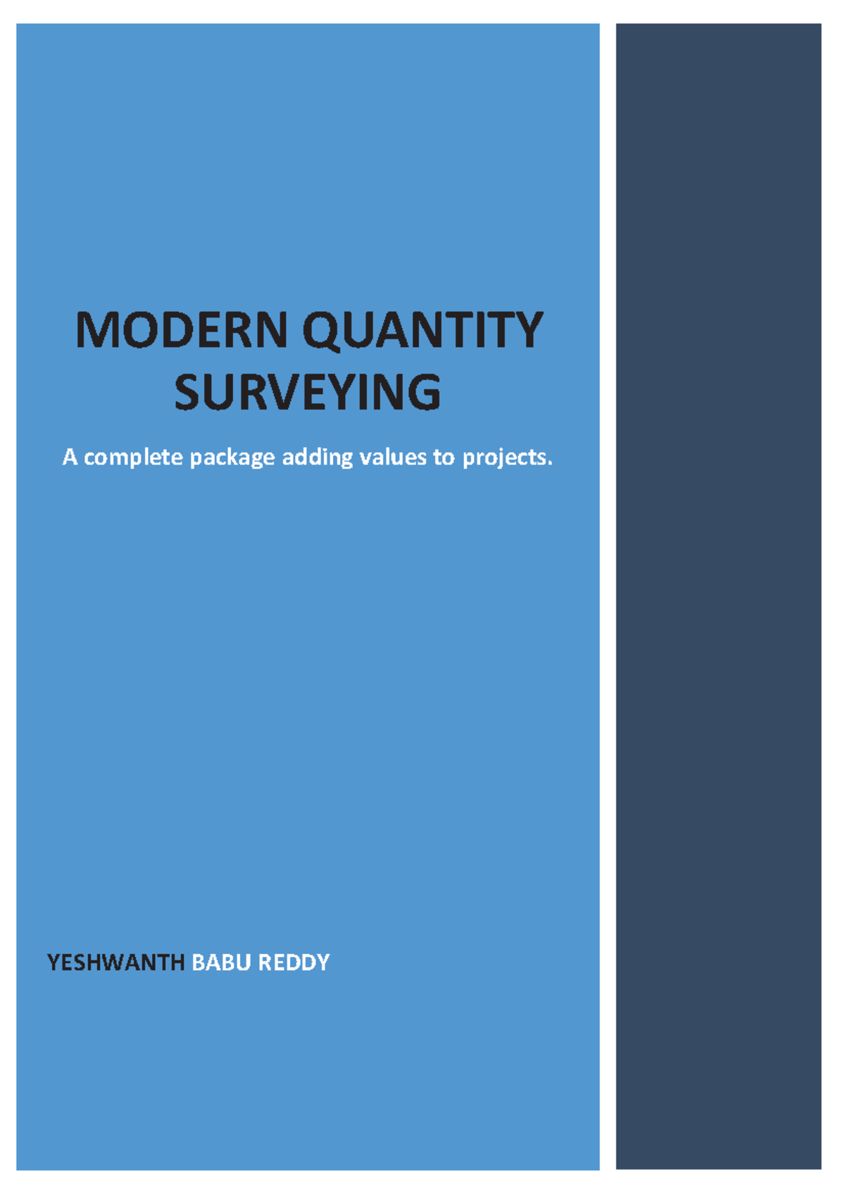 Modern QS - To be advised - MODERN QUANTITY SURVEYING A complete ...