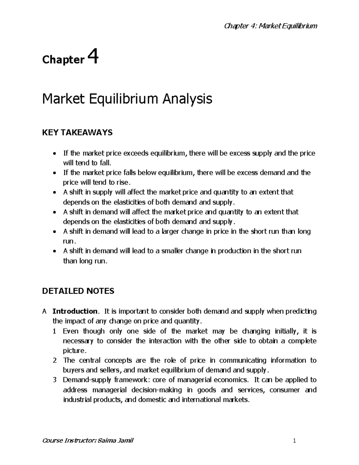04 -Market Equilibrium for real people - Chapter 4 Market Equilibrium ...