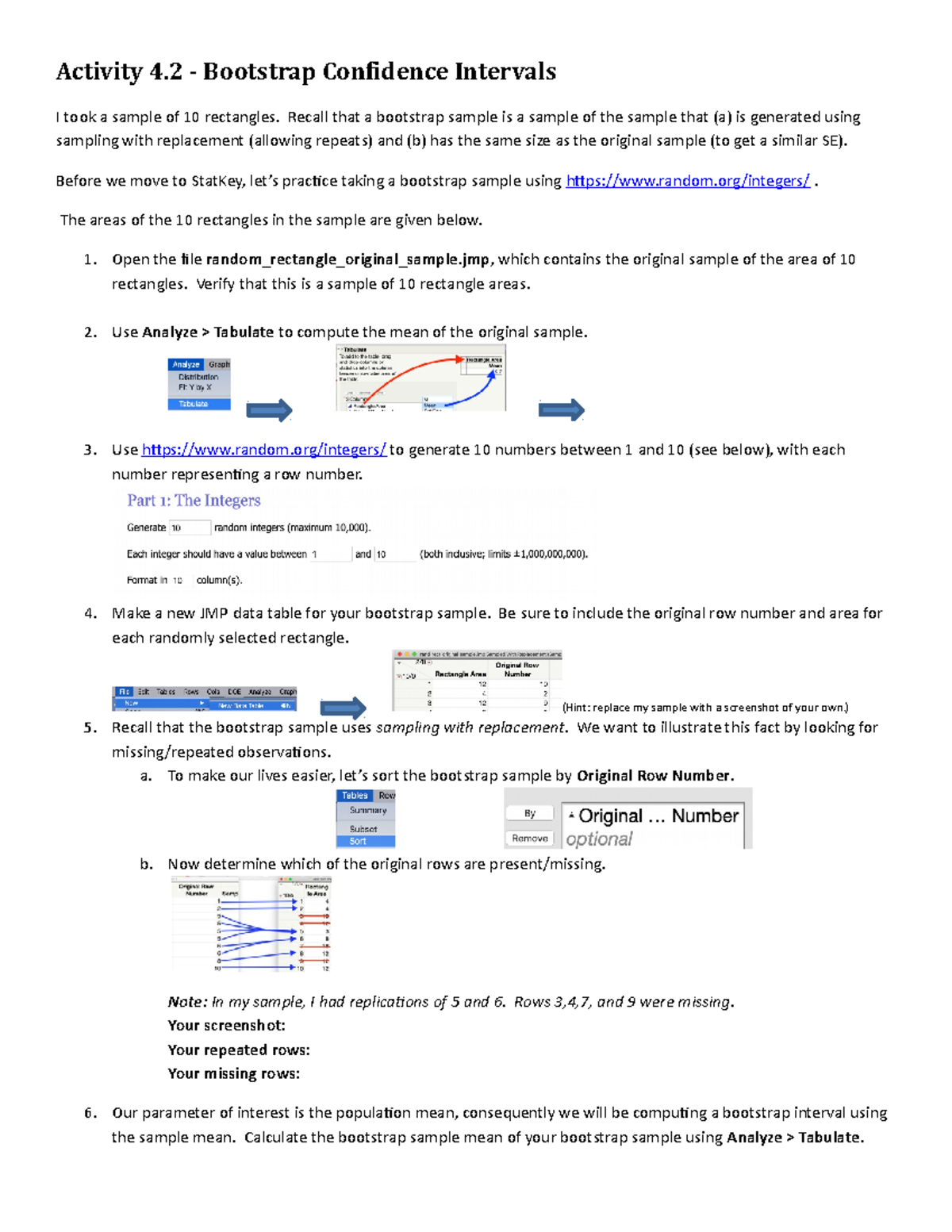 Activity 4.2 - Bootstrap CI - Activity 4 - Bootstrap Confidence ...