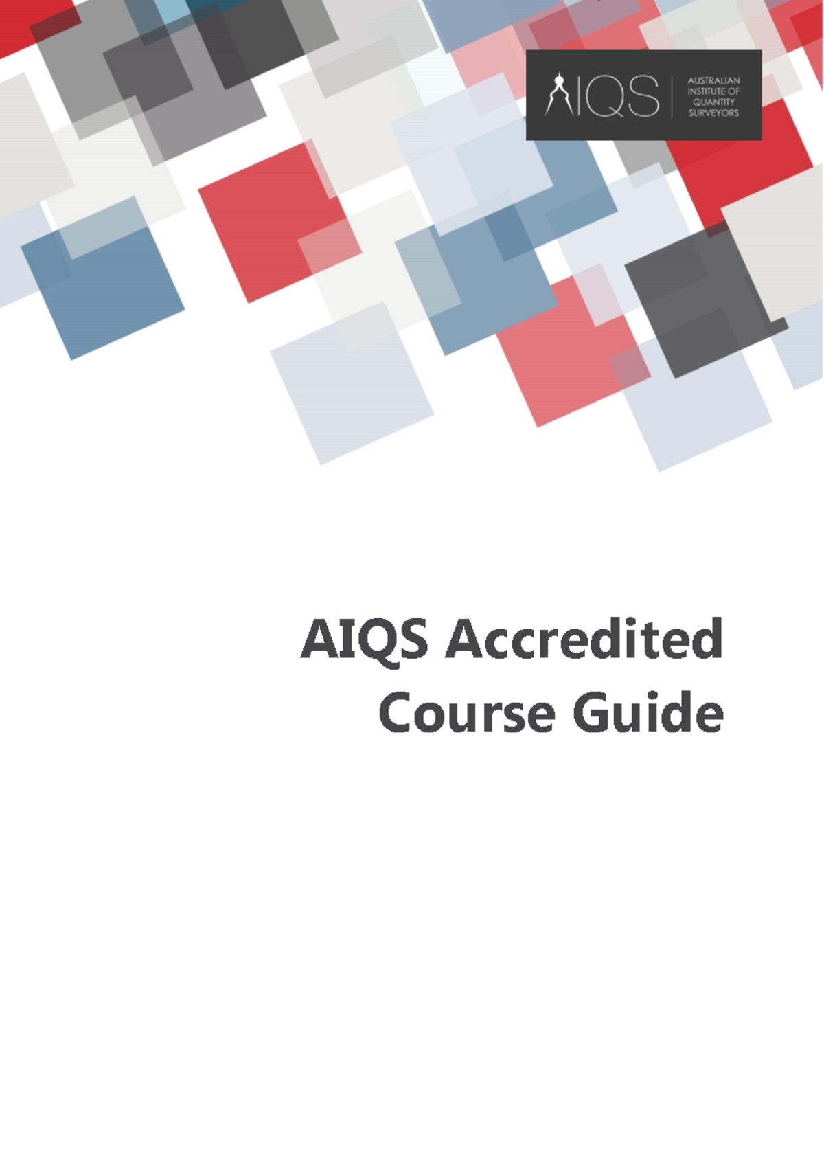 AIQS Accredited Course Guide Master - AIQS Accredited Course Guide ...