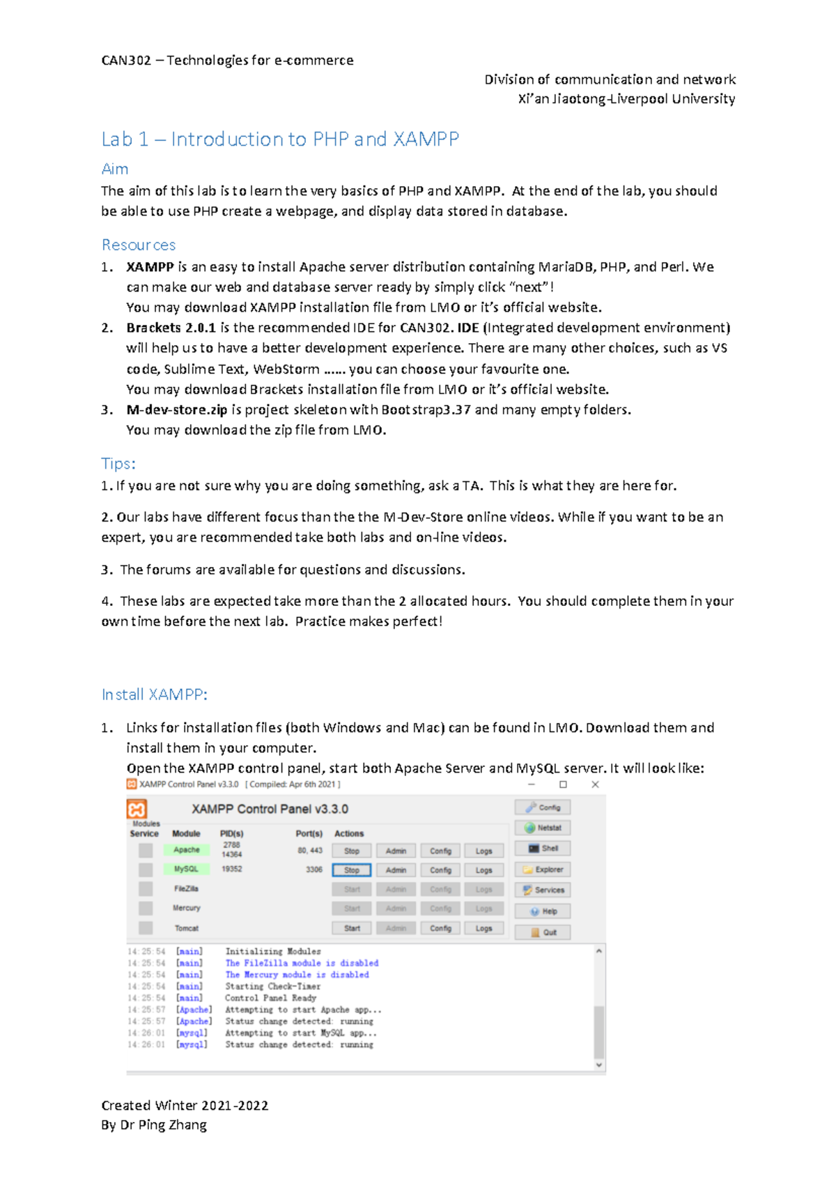 Lab1 - please give the document a clear description here to pass the ...