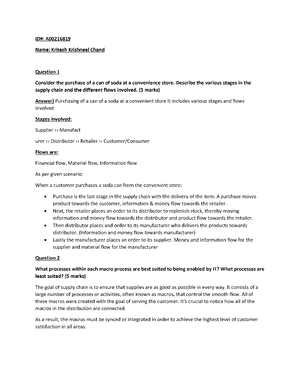 Tutorial 3 - Notes - TUTORIAL 3 QUESTIONS Name the three hierarchical ...