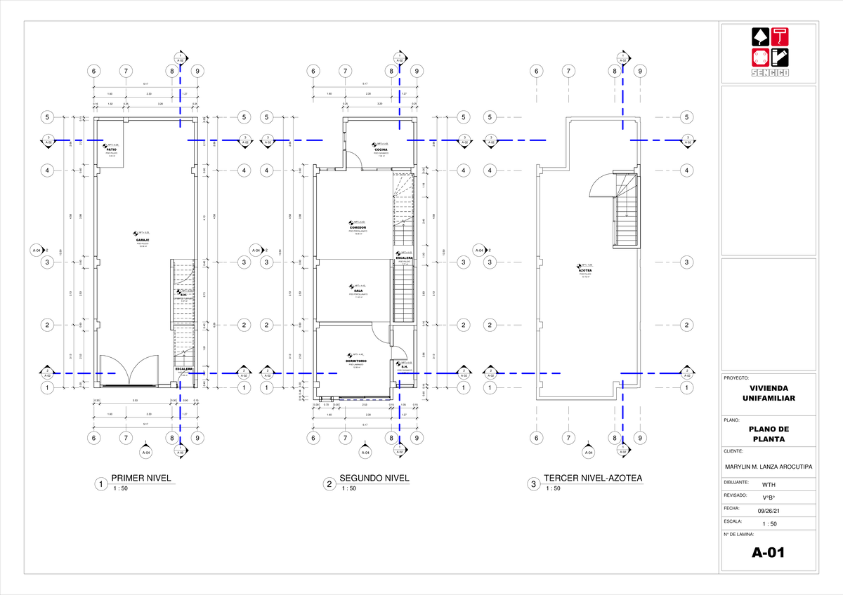 Turpo Huahuasoncco Williams Proyecto Vivienda Unifamiliar - 1 1 2 2 3 3 ...