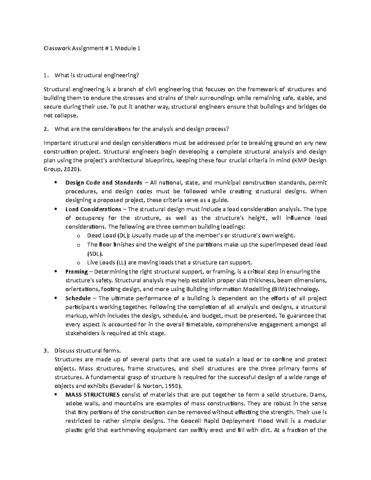 Module-1 - Lecture notes 1 - Classwork Assignment # 1 Module 1 What is ...