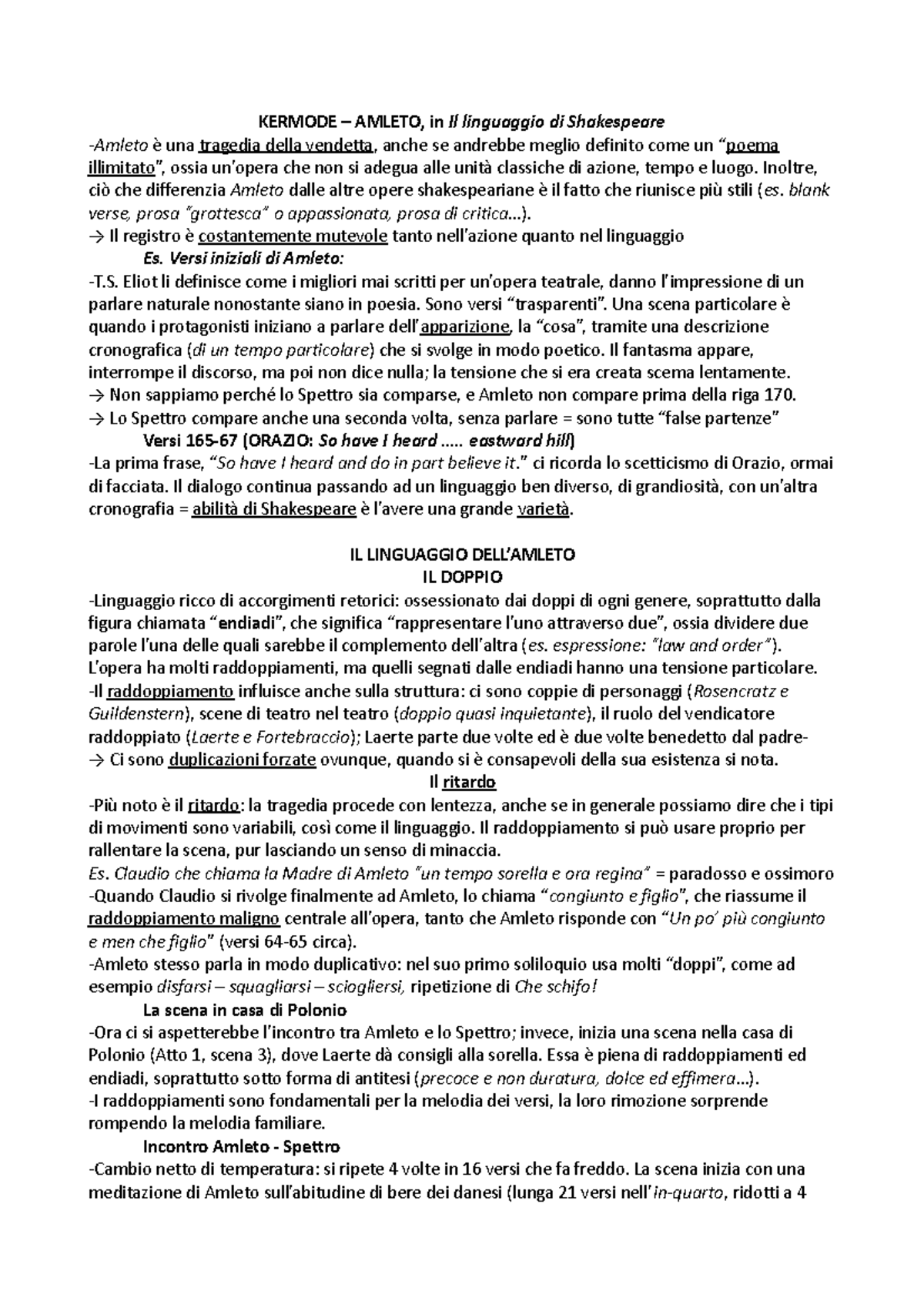 Amleto in "Il linguaggio di Shakespeare", Kermode - KERMODE – AMLETO ...