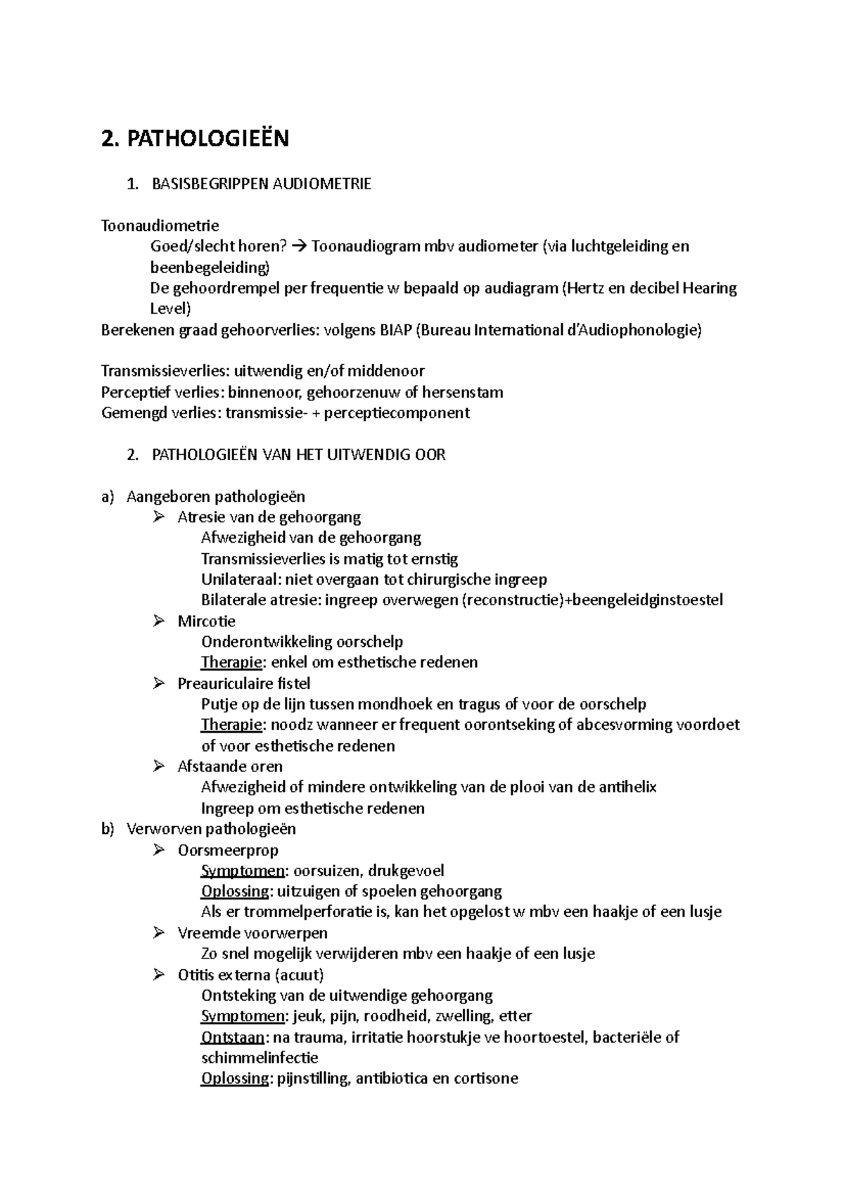 Pathologieën AFGE - 2. 1. BASISBEGRIPPEN AUDIOMETRIE Toonaudiometrie ...