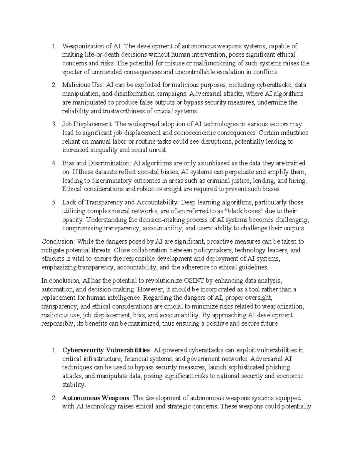 Chatgpt - Weaponization of AI: The development of autonomous weapons ...