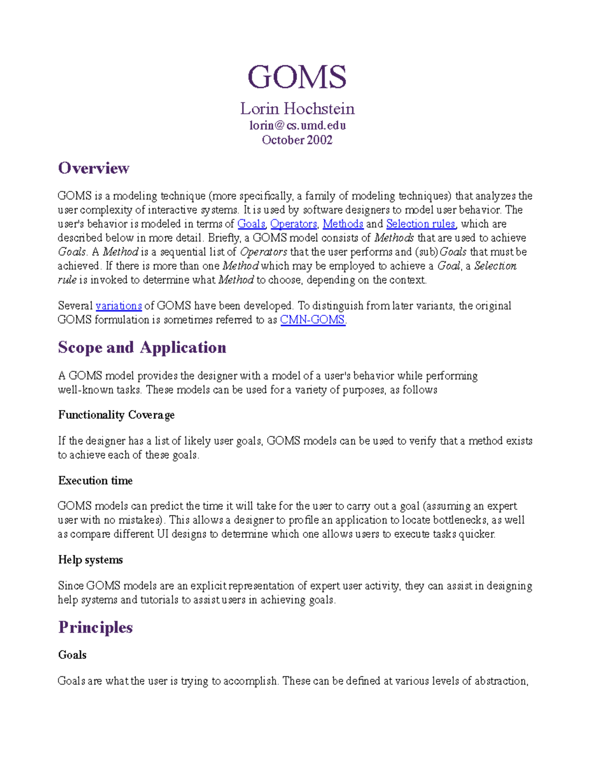 Goms Analysis Techniques Final Essay Clipart