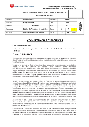 1. Historia Clinica - HISTORIA CLINICA I. DATOS GENERALES: Apellidos y ...