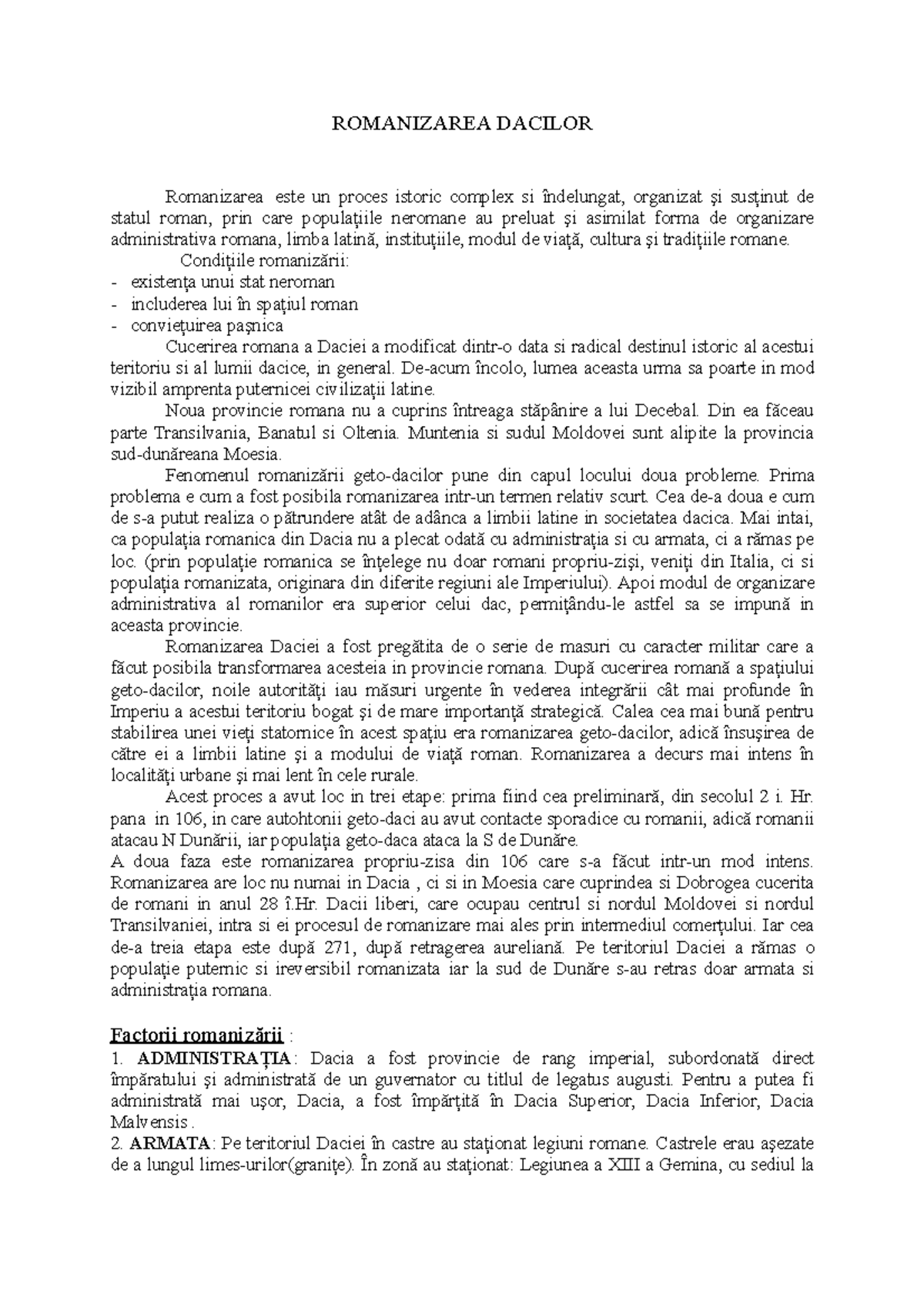 79109699asdwffasdaw - ROMANIZAREA DACILOR Romanizarea este un proces ...
