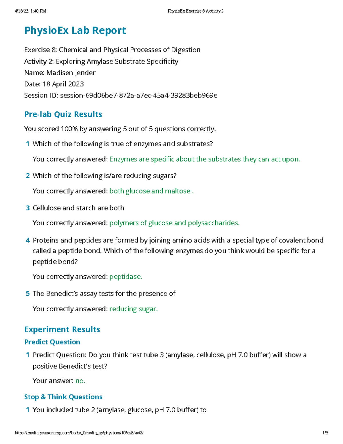Physio Ex Exercise 8 Activity 2 - pearsoncmg/bc/bc_0media_ap/physioex ...