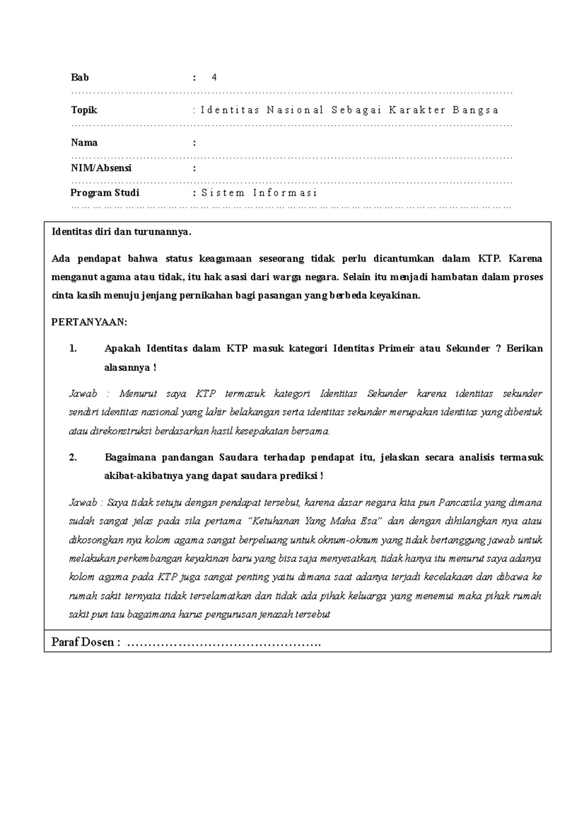 Frm 4 kwg - Frm 4 kwg - Bab : 4 - Studocu