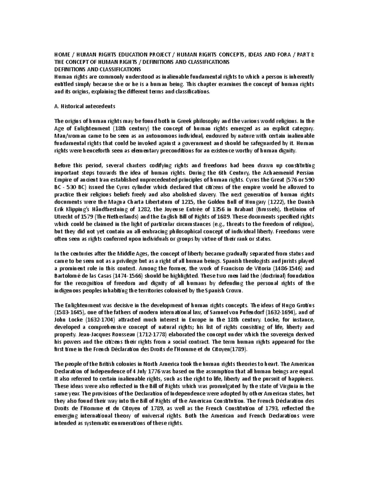 Human rights - HOME / HUMAN RIGHTS EDUCATION PROJECT / HUMAN RIGHTS ...