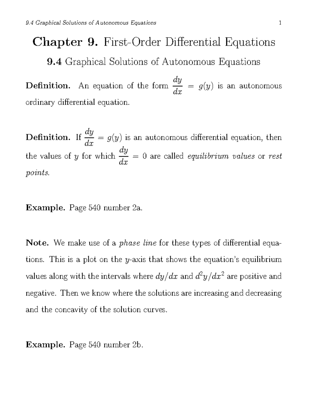 Graphical Solutions of Autonomous Differntial Equation - 9 Graphical ...
