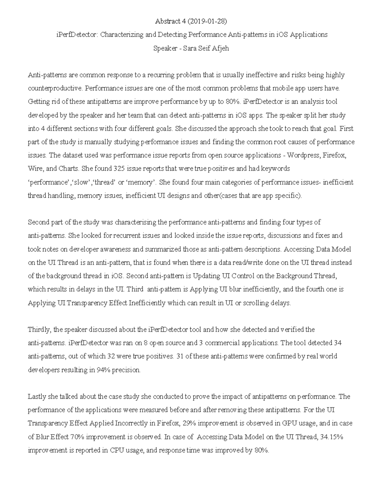 Sample abstract 1 - COMP 6961 - COMP 691 - Concordia - Studocu