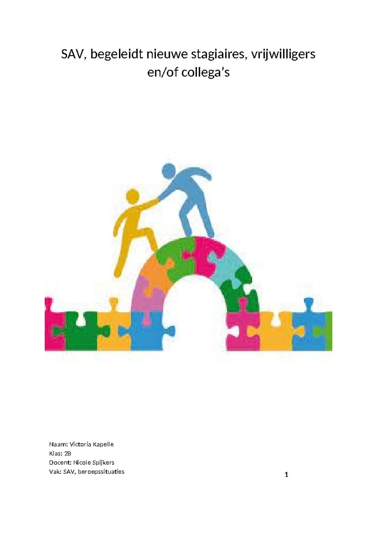 SAV, begeleidt nieuwe vrijwilligers, collega's of stagiaires - SAV ...