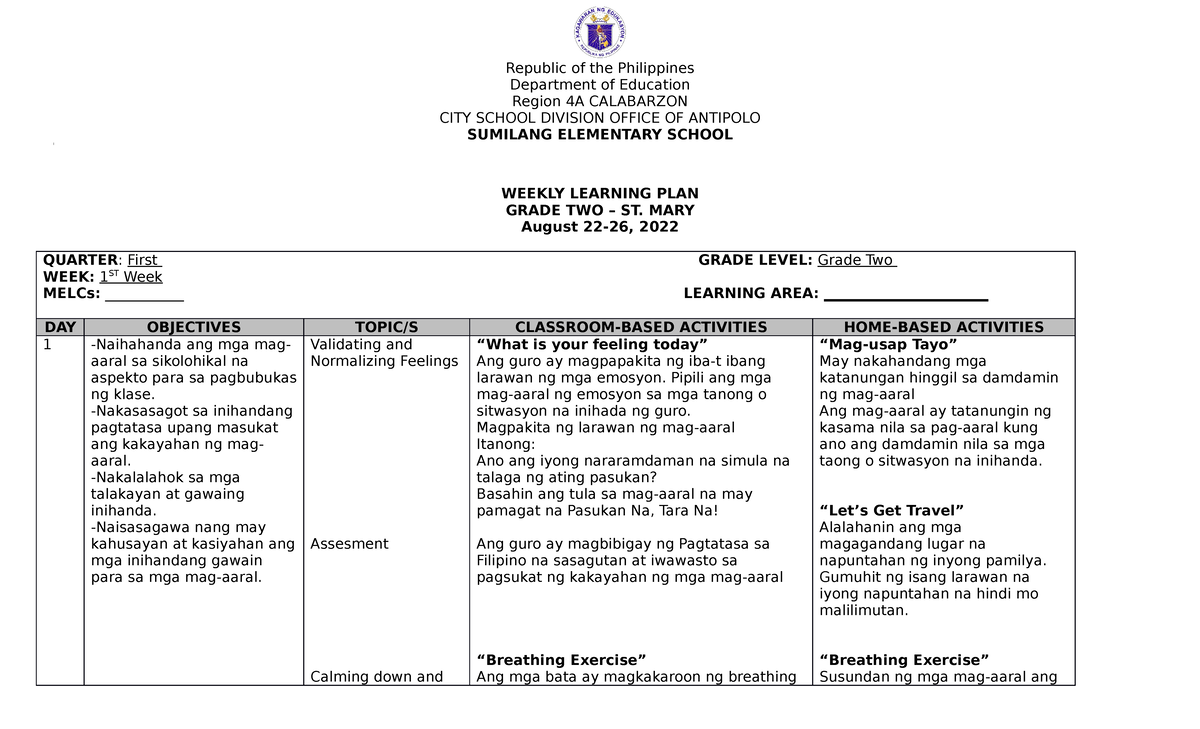 WLP Psychosocial Preparedness August 22 26 - Republic of the ...