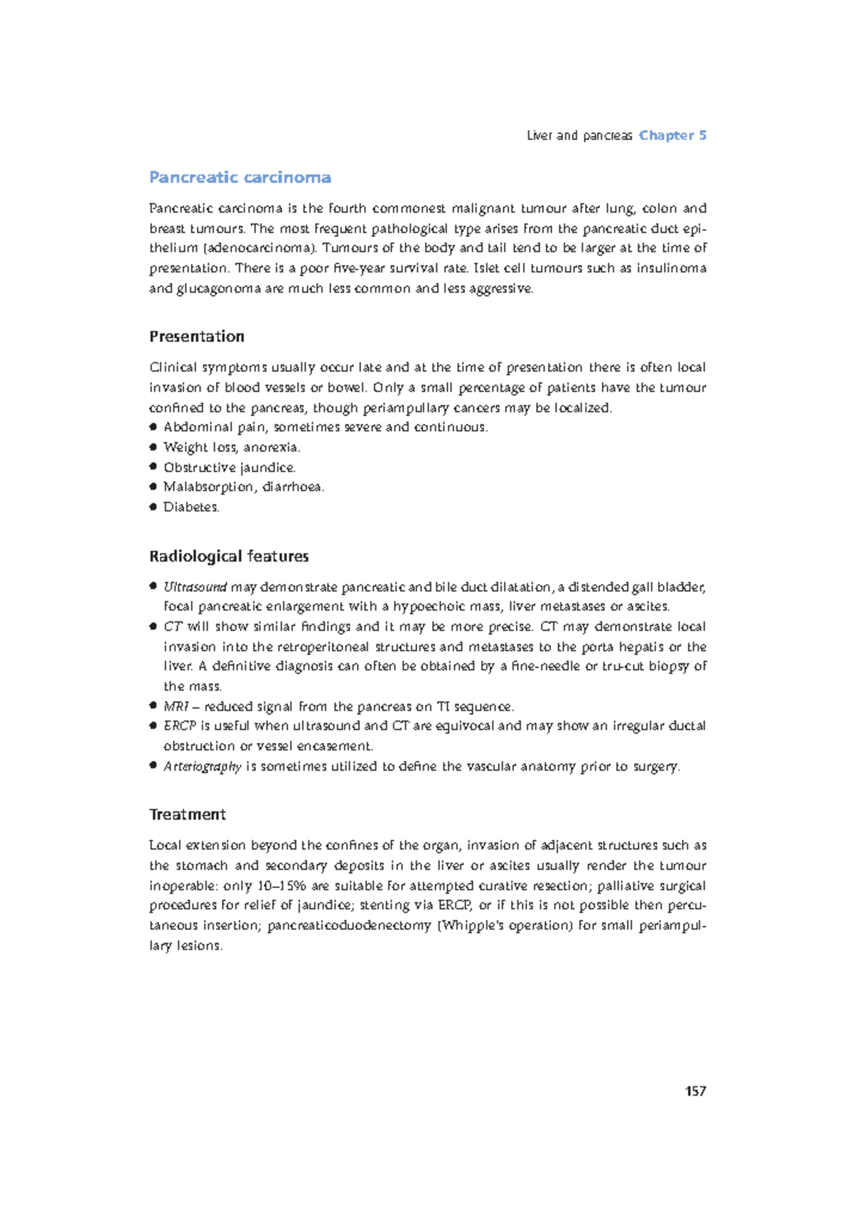 Radiology Lecture Notes pdf (53) - Liver and pancreas Chapter 5 157 ...