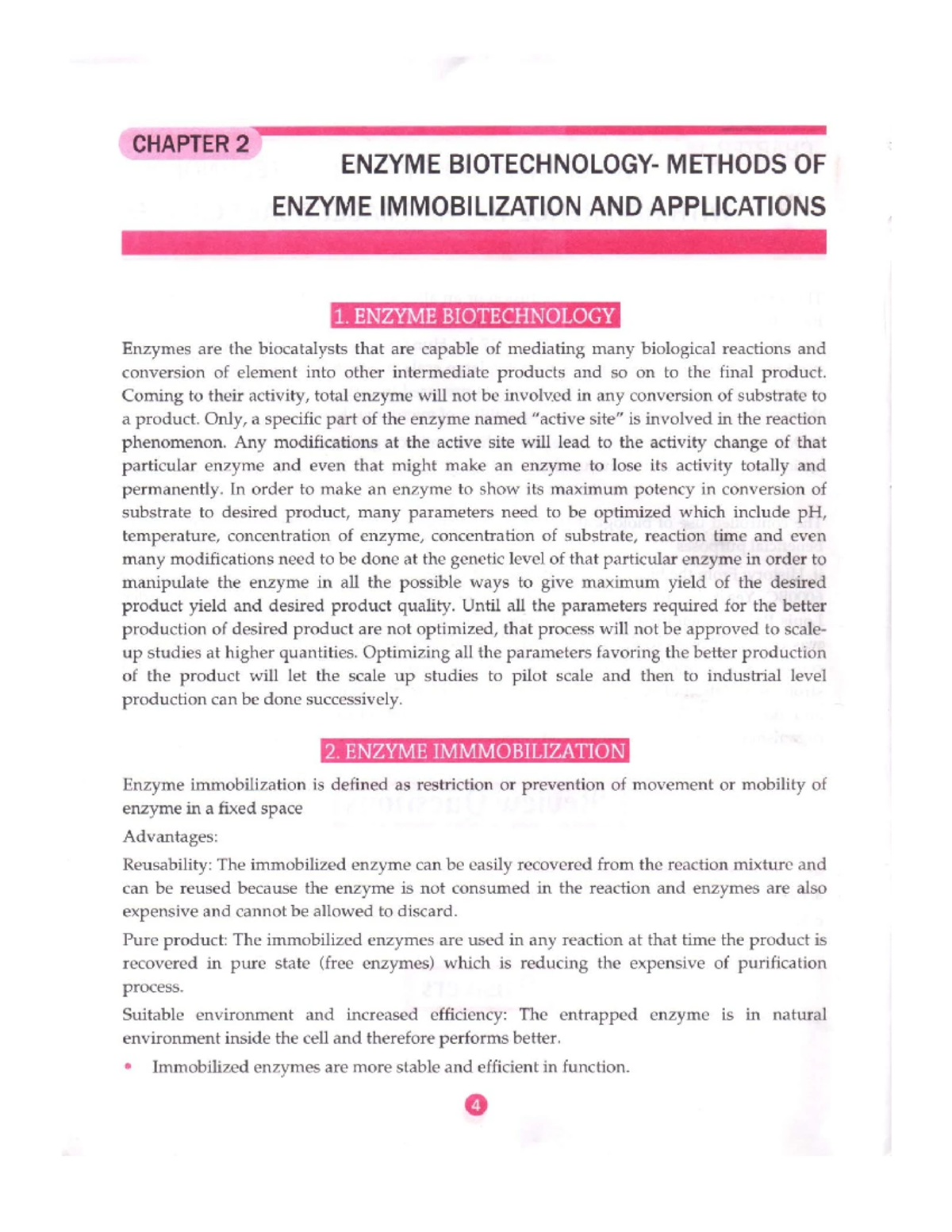 Enzyme Biotechnology Methods Of Enzyme Immobilization And Applications