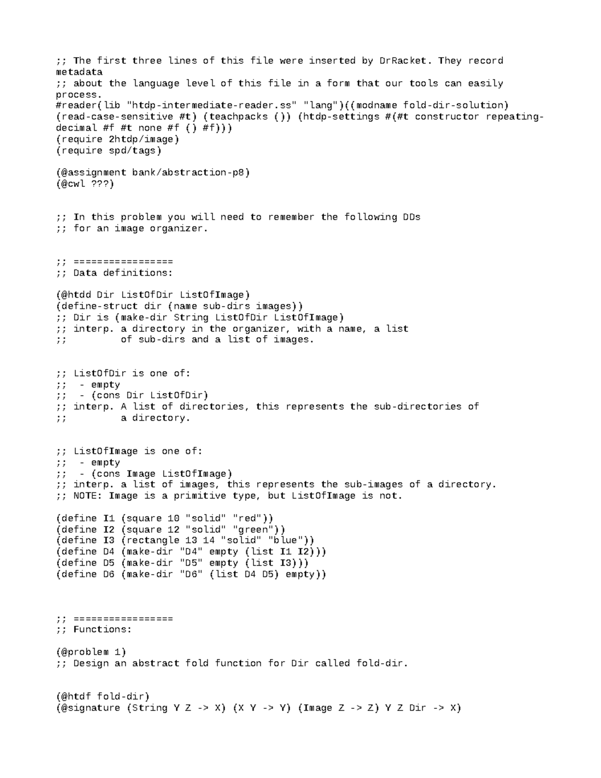 Fold-dir-solution - Module 9b search important problem solved - ;; The ...