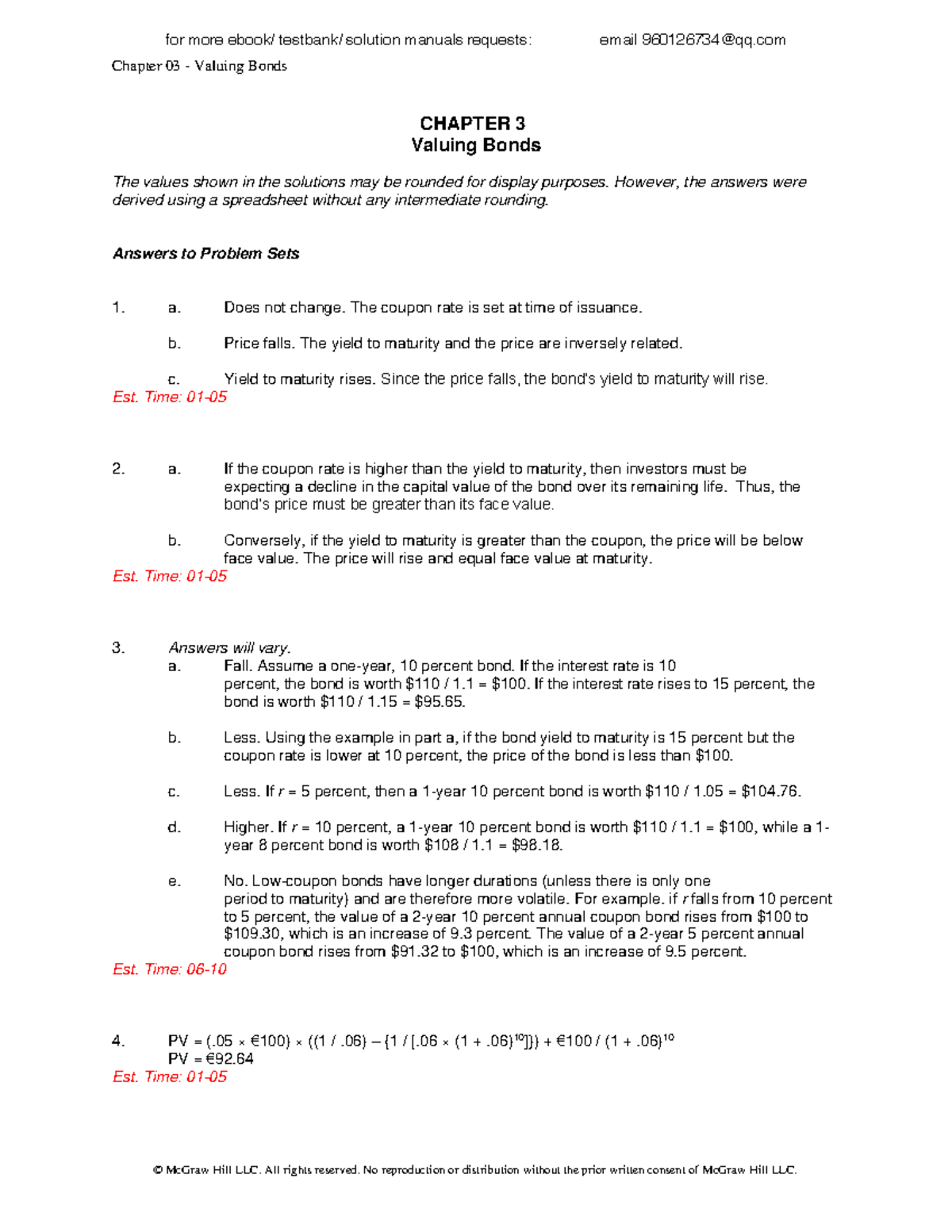 Principles of Corporate Finance ch3 - Chapter 03 - Valuing Bonds ...
