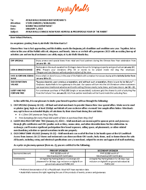 Ayala Malls Manila Bay Circular Memo - Valentines Day 2023 - TO : ALL ...