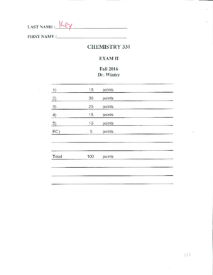 CHEM331 ch15 - SUMMER ONLINE COURSE HOMEWORK - CHEM 331 - Iowa State ...