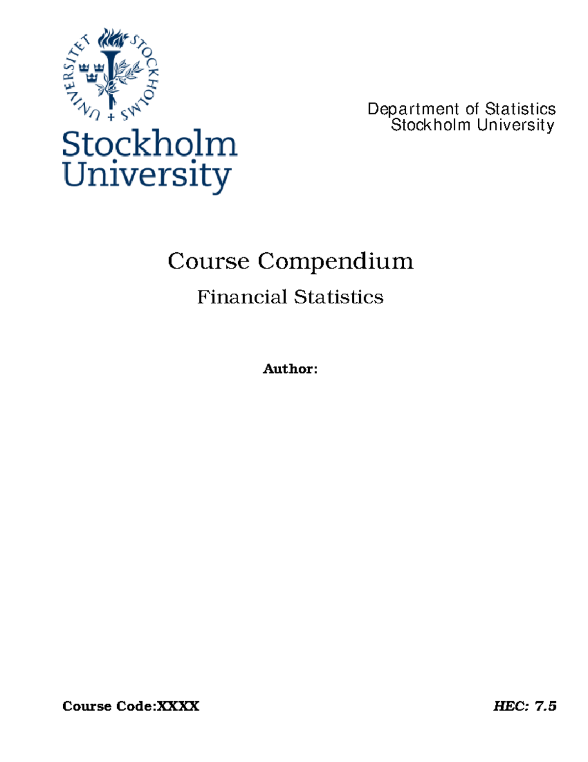 Fin Stat Compendium VT2024 - Department of Statistics Stockholm ...