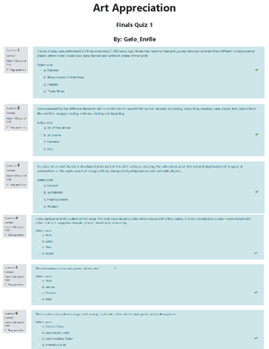 Secondary-ARTS-Q1 WEEK1 - Art Appreciation - Studocu