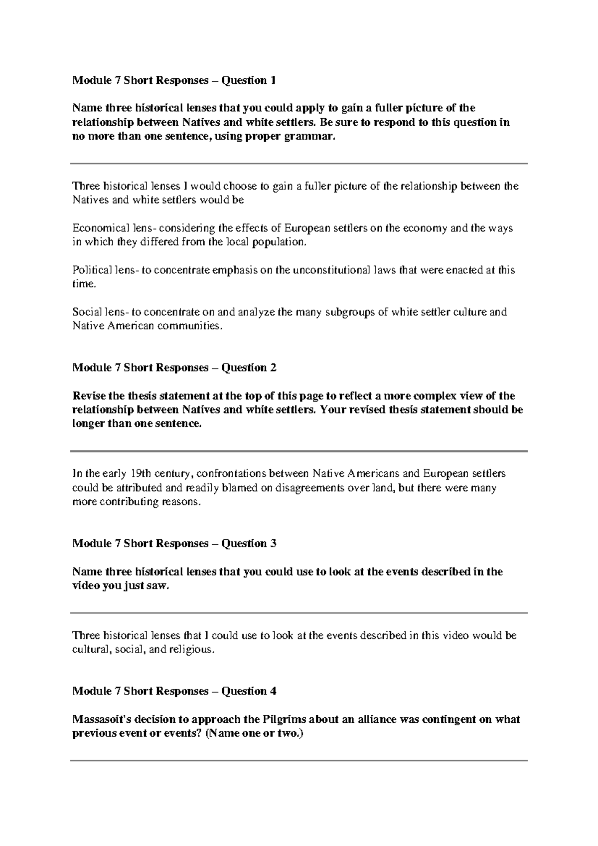 M7 questions - Module 7 Short Responses – Question 1 Name three ...