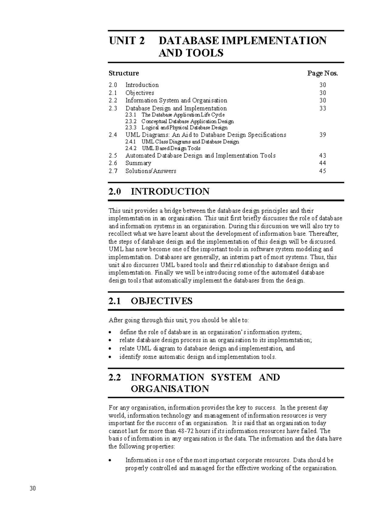 Block-1 MS-043 Unit-3 - material of MCS-043 - Database Design and Implementation UNIT 2 DATABASE ...