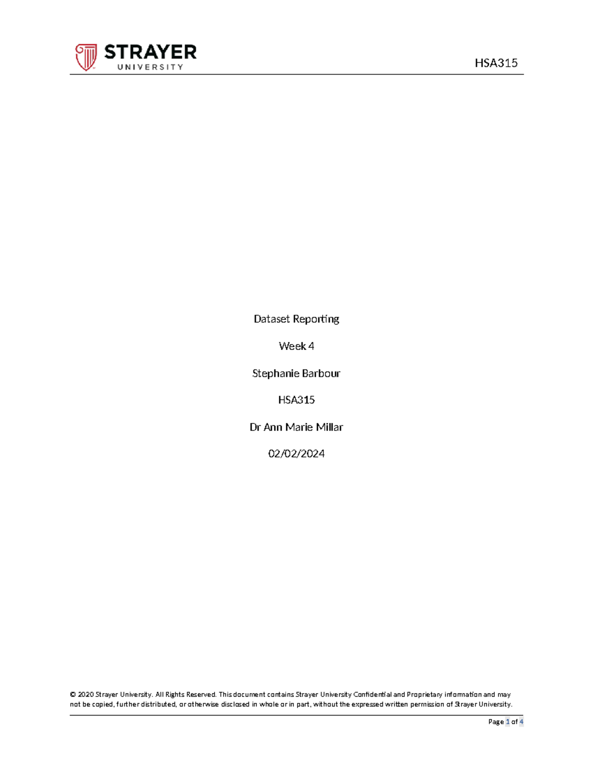 Cf HSA315 w04a1 Data Reporting 1224 - Dataset Reporting Week 4 ...