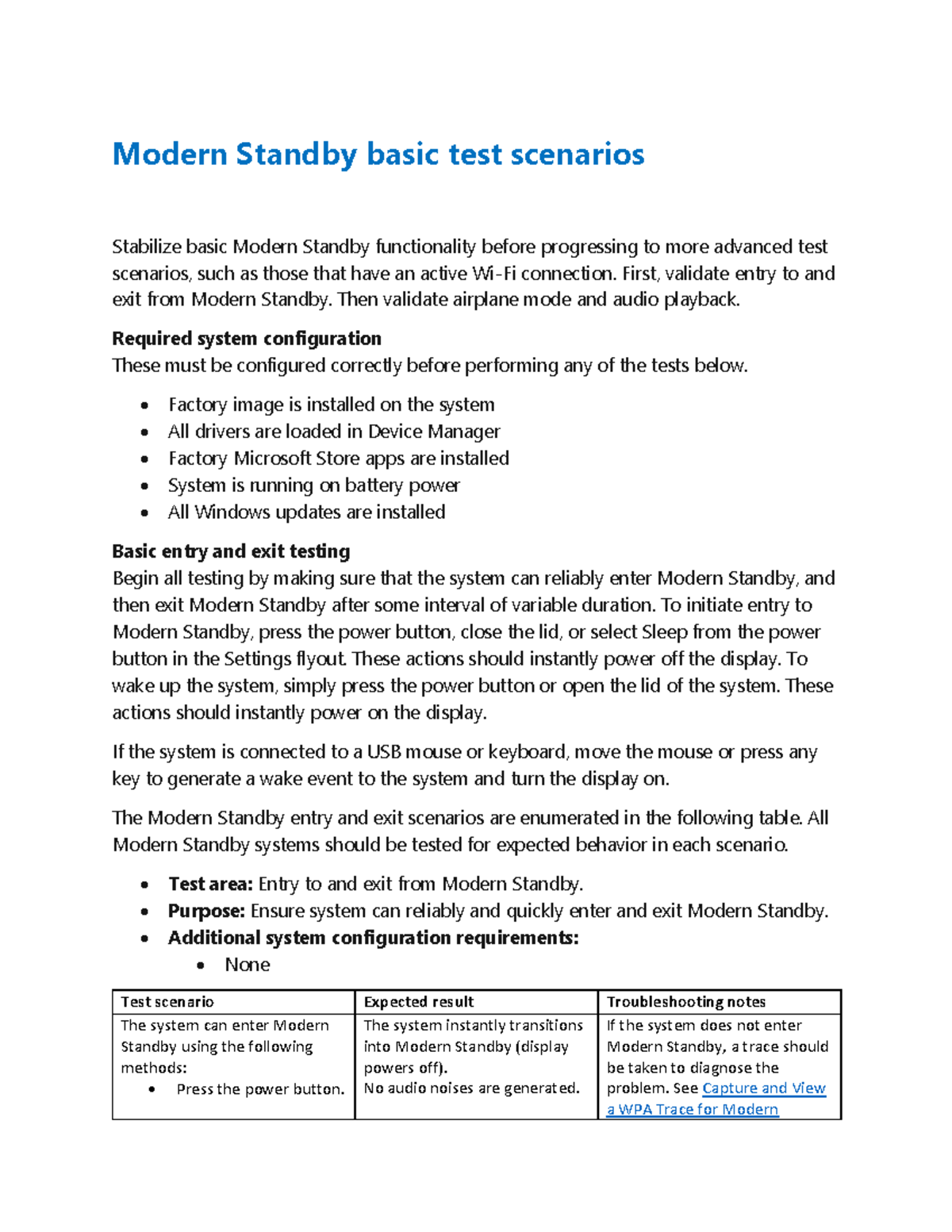 Document 35 (11) - Bob - Modern Standby basic test scenarios Stabilize ...