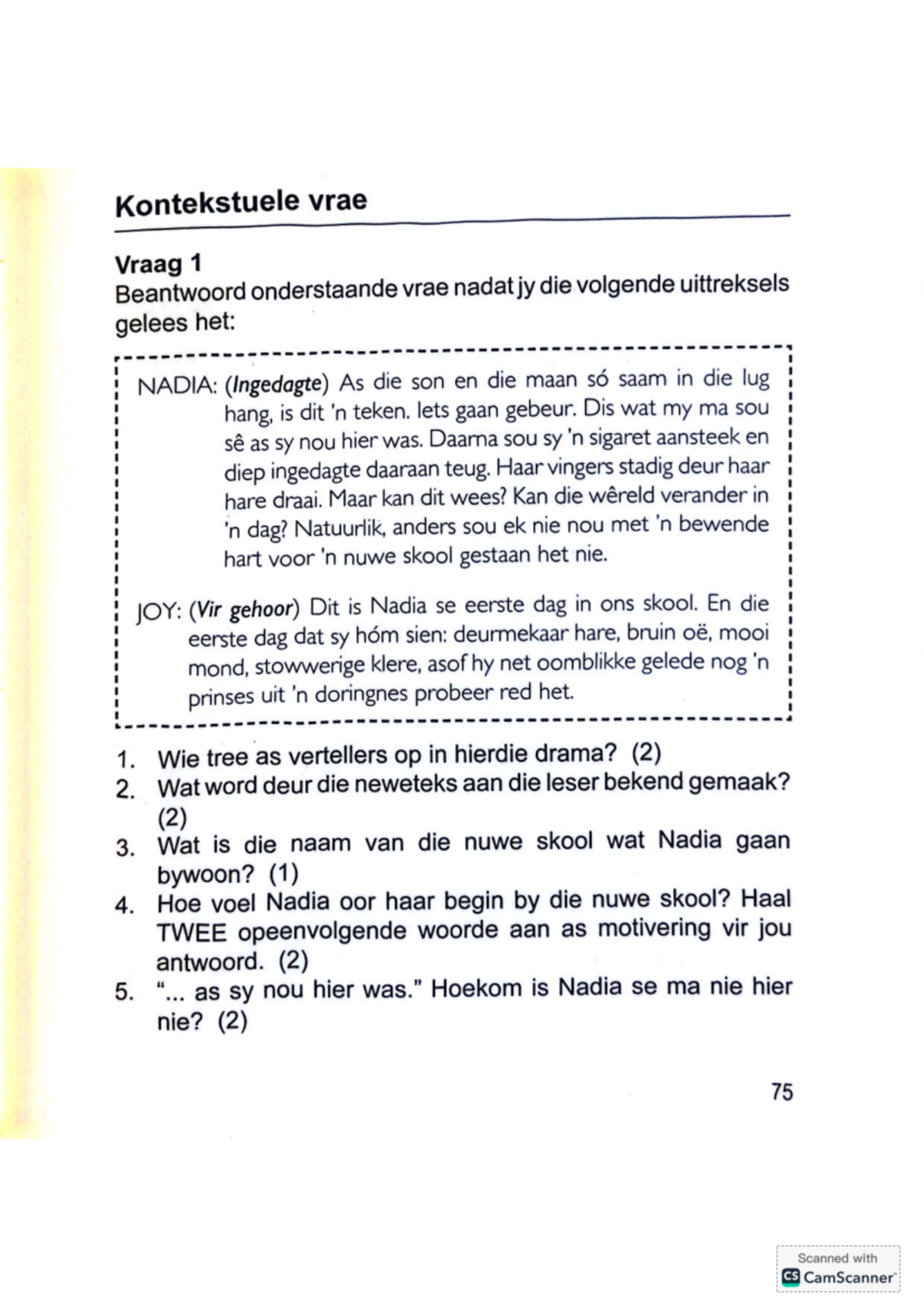 Betower Vraag 1-4 - jdbdjksbjsn - Kontekstuele vrae Vraag 1 Beantwoord ...