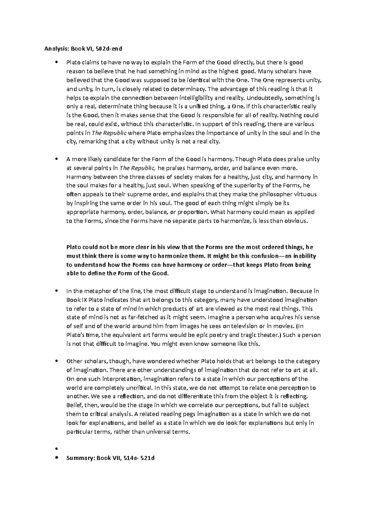 Analysis of the Socratic Method - Analysis: Book VI, 502d-end Plato ...