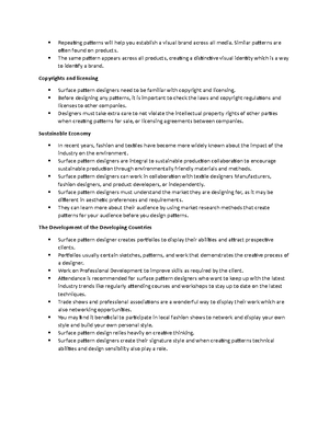 FTT 110 Notes 16 - global textile and fashion industry; an overview of ...